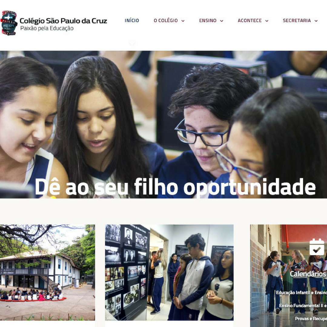 CSPC lança novo site - Colégio São Paulo da Cruz | Barreiro | BH